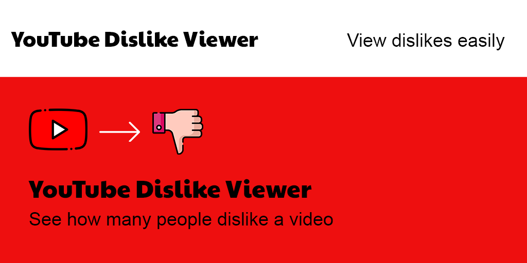 YouTube Dislike Viewer | See Hidden Dislike Counts